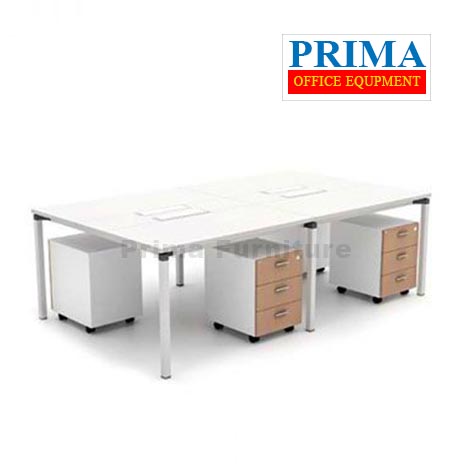 Office Furniture - Highpoint - Metric - 4 Workstation - Prima Furniture